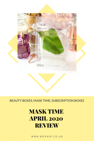 Mask Time April 2020 Review ~ Boxnip
